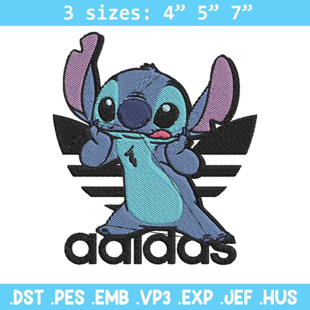 Stitch adidas Embroidery Design, Adidas Embroidery, Embroide | Inspire ...