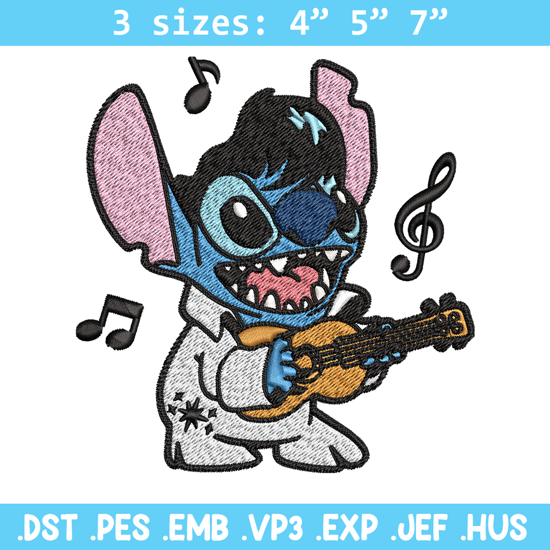 Stitch Elvis Gifts Embroidery design, Stitch Elvis Gifts Emb | Inspire ...