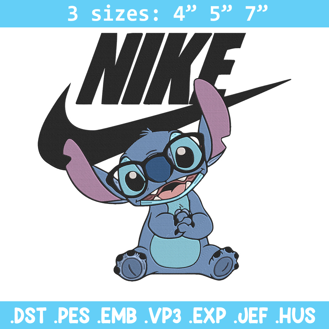 Stitch nike Embroidery Design, Stitch Embroidery, Embroidery | Inspire ...