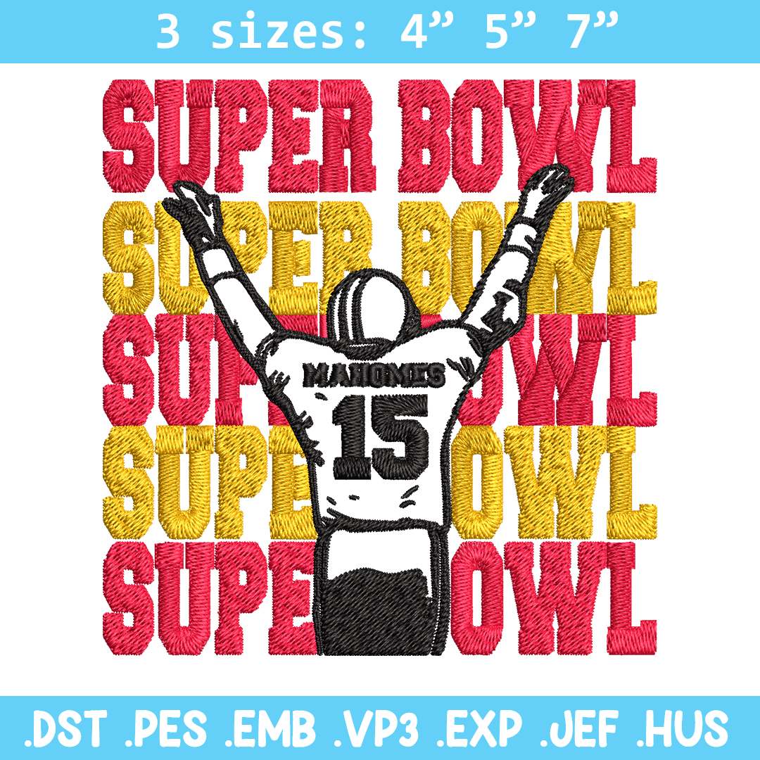 Super Bowl Embroidery design, Super Bowl Embroidery, Footbal | Inspire ...