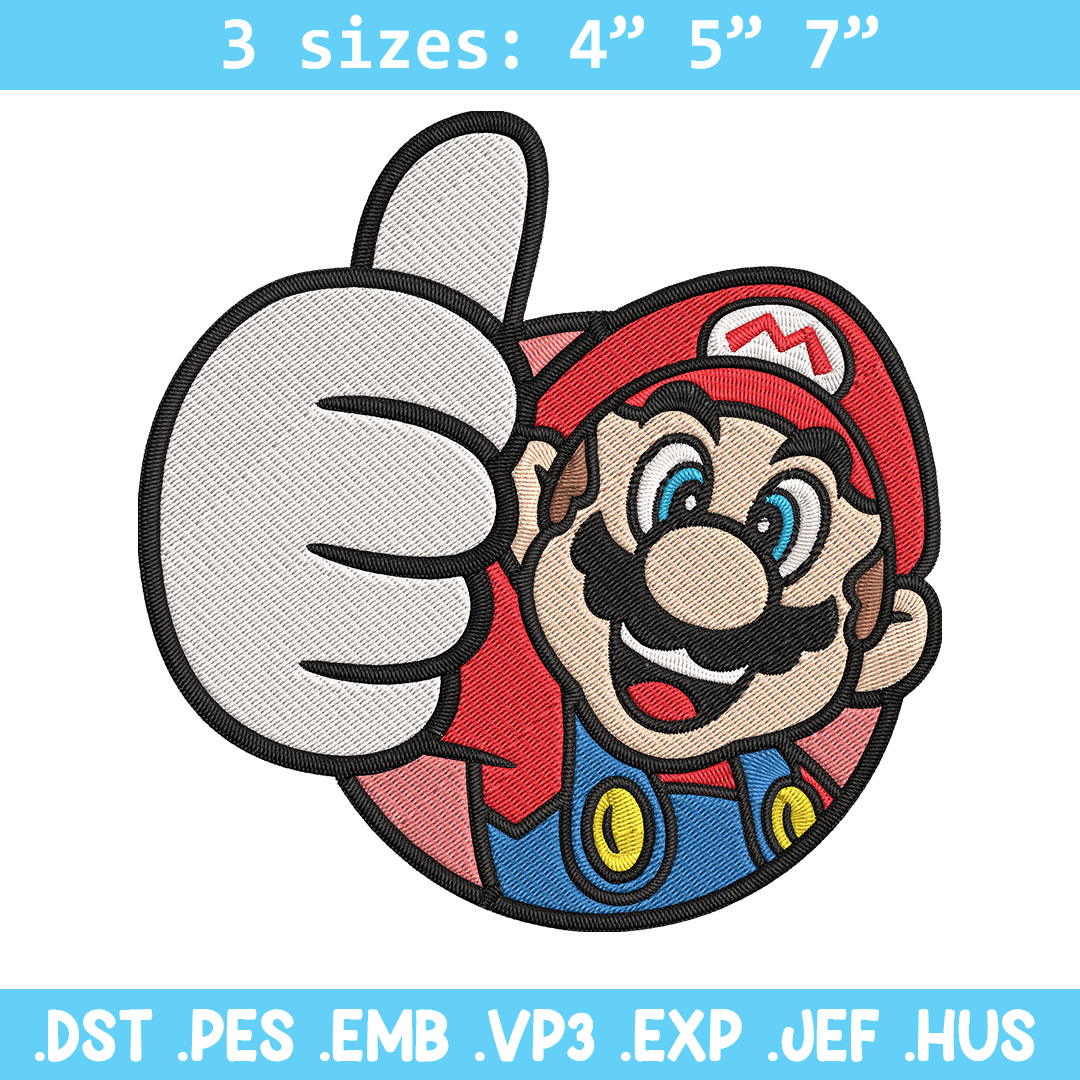 Super Mario Bros Embroidery Design, Mario Embroidery, Embroi | Inspire ...