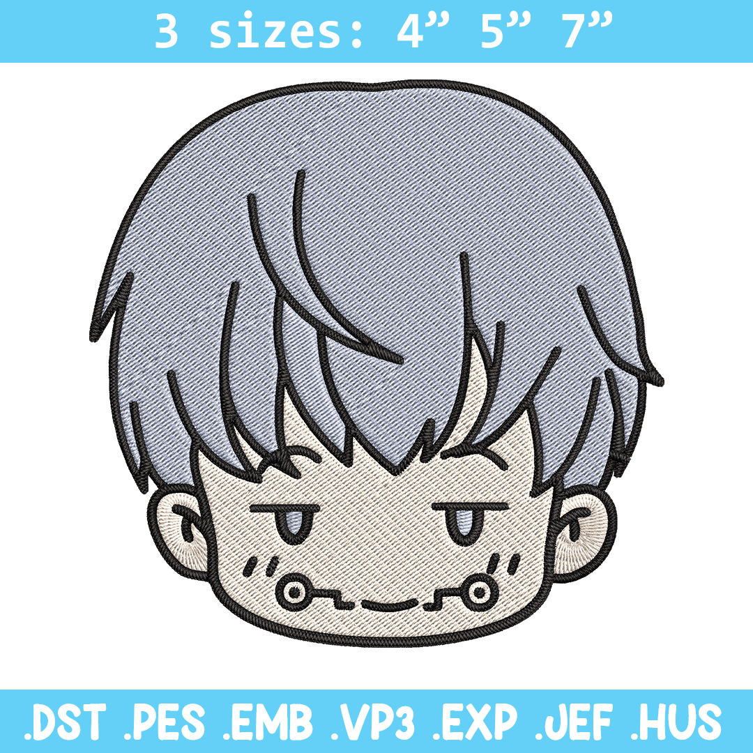 Toge chibi Embroidery Design, Jujutsu Embroidery, Embroidery - Inspire ...