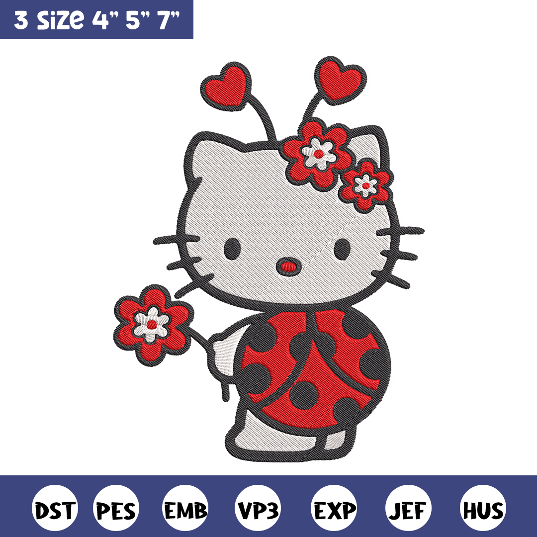 Hello kitty cute Embroidery Design, Hello kitty Embroidery,E | Inspire ...