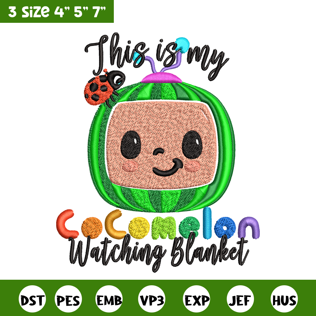 Cocomelon Logo Embroidery design, Cocomelon Embroidery, logo - Inspire ...