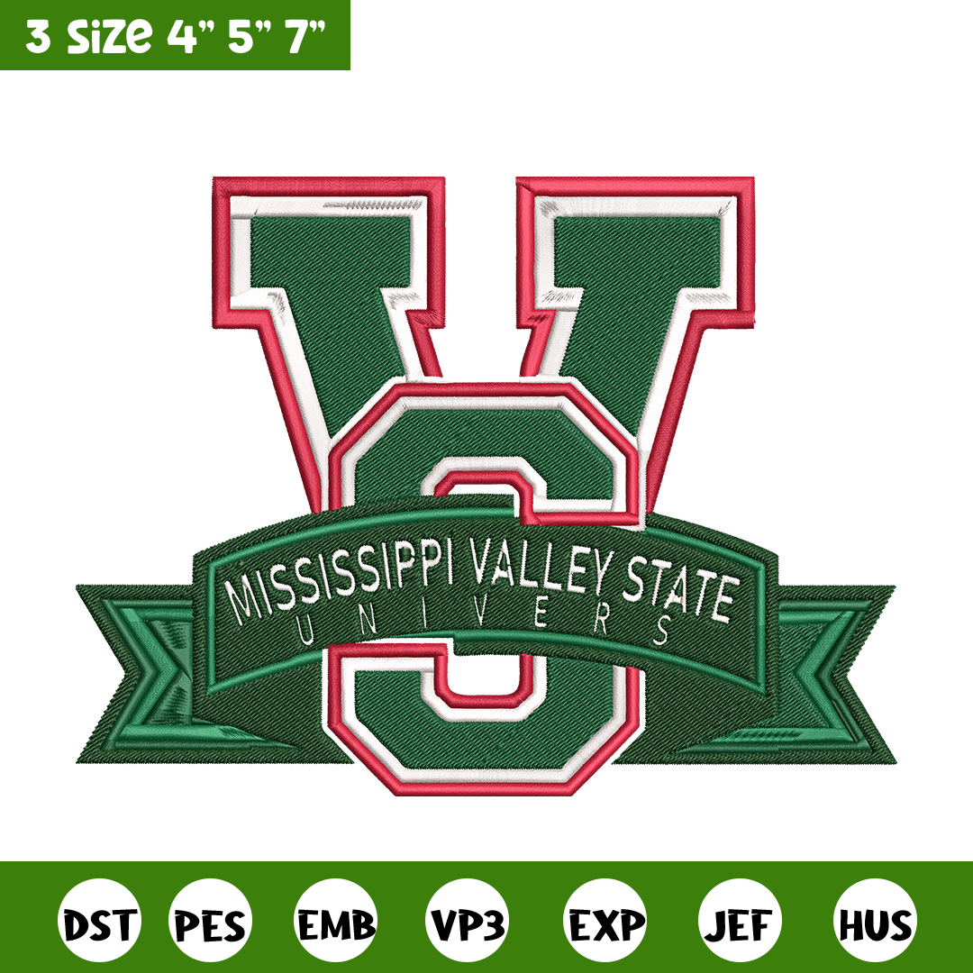 Mississippi Valley State logo embroidery design,NCAA embroid - Inspire ...
