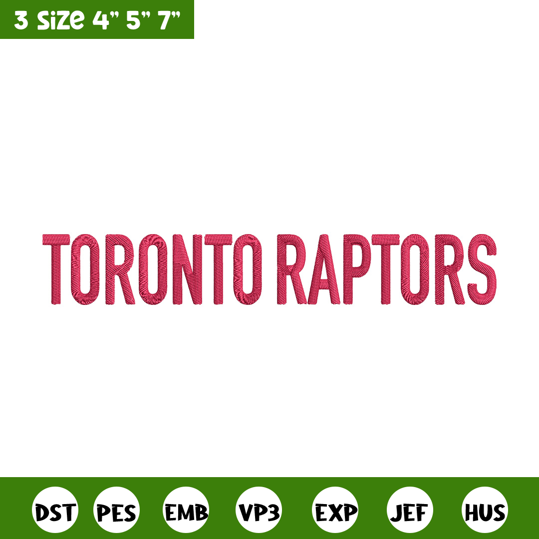Toronto Raptors logo embroidery design, NBA embroidery,Sport | Inspire ...