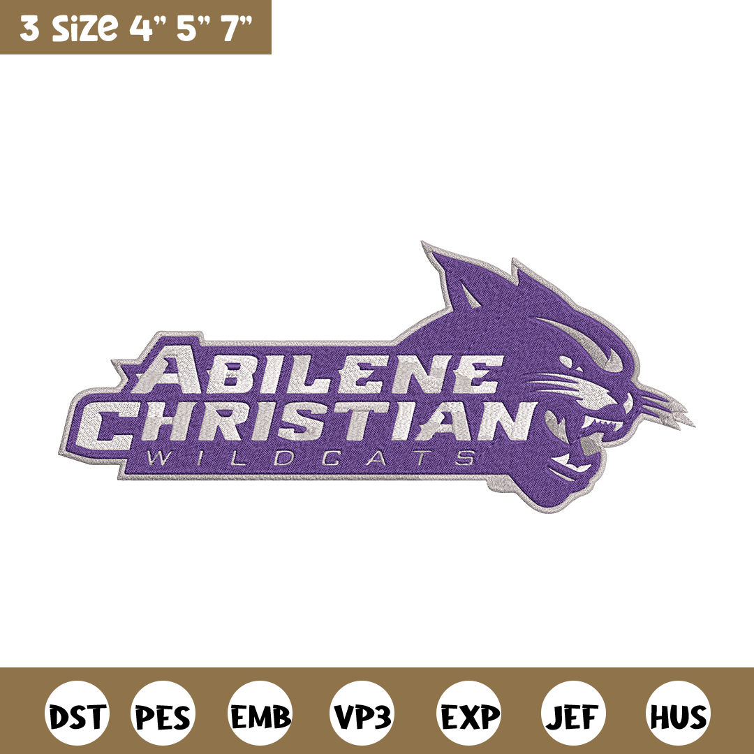 Abilene Christian logo embroidery design, Sport embroidery, | Inspire Uplift