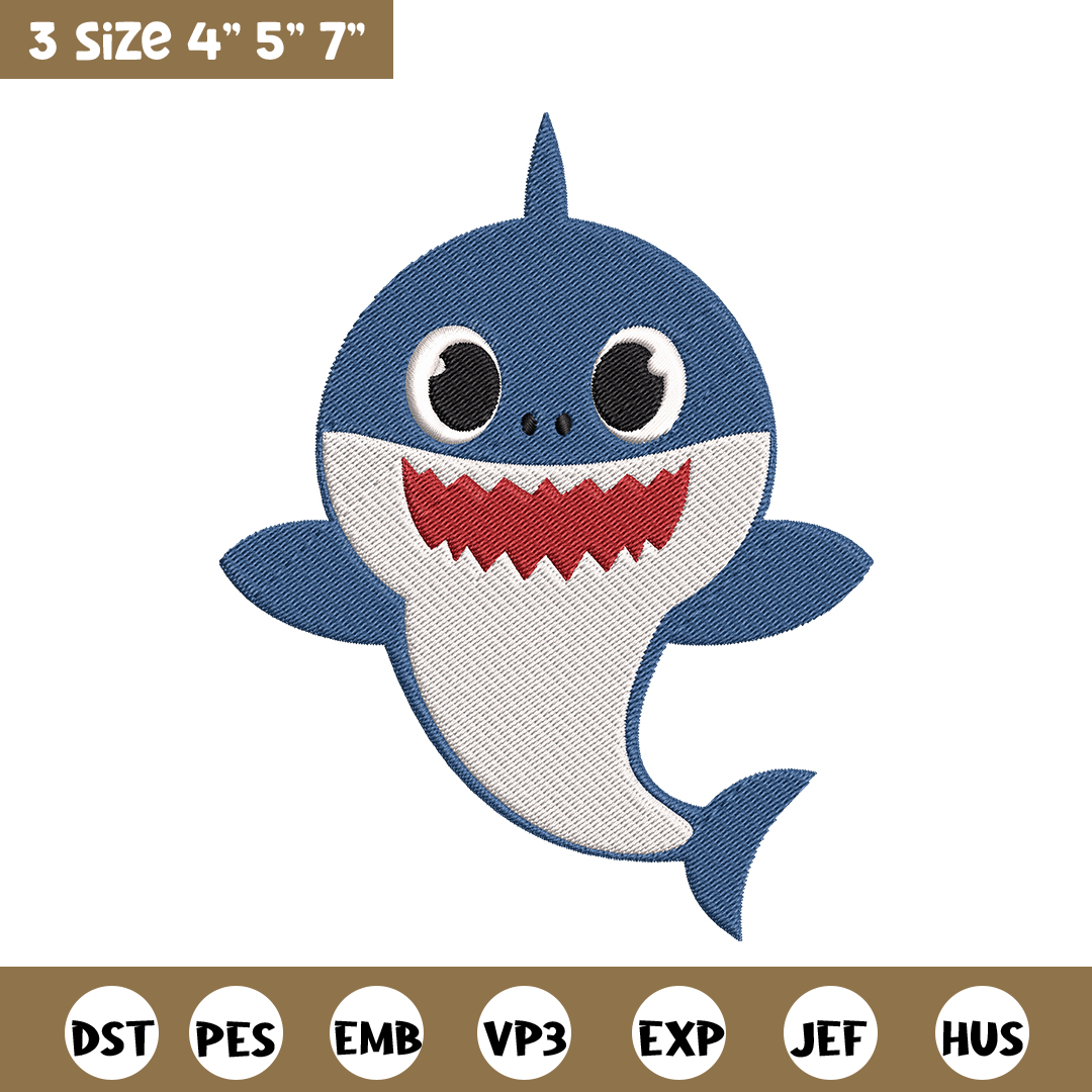 Shark Embroidery | Inspire Uplift