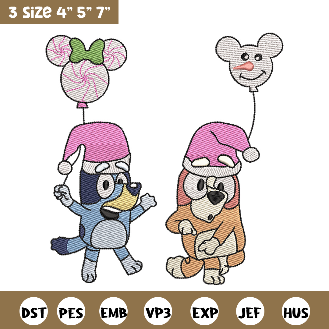 Bluey chrismas embroidery design, Bluey embroidery, Chrismas | Inspire ...