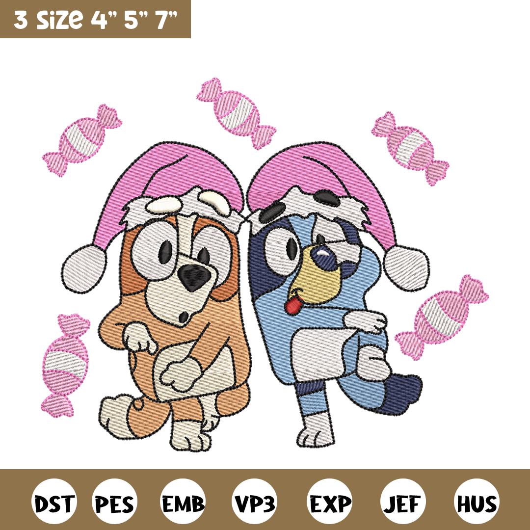 Bluey funny embroidery design, Bluey embroidery, Chrismas de | Inspire ...