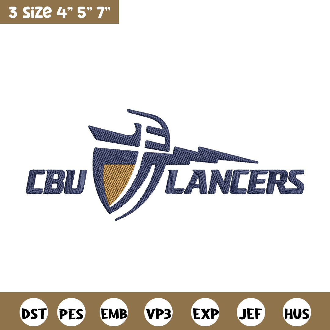 California Baptist logo embroidery design, NCAA embroidery, | Inspire ...