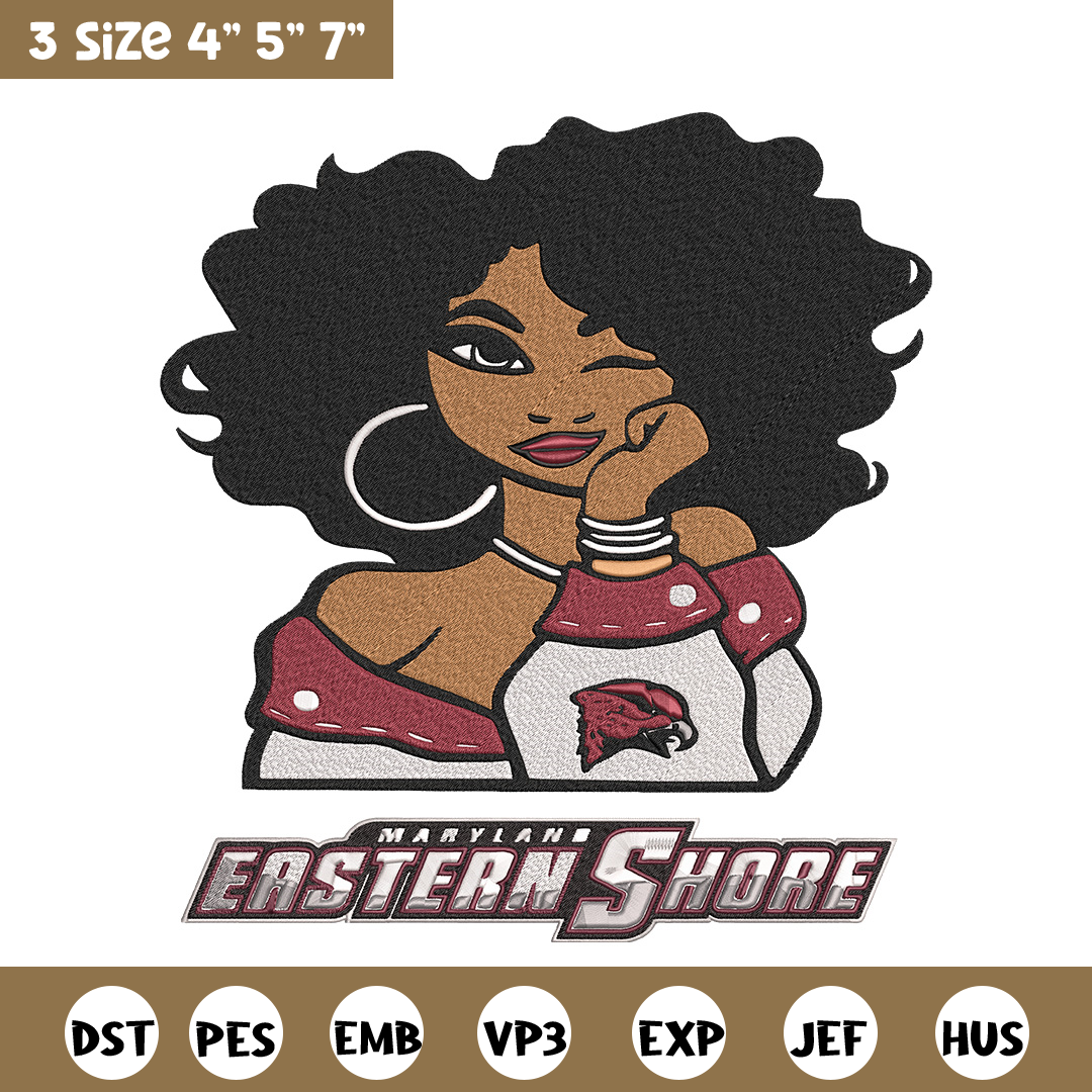 Eastern Shore girl embroidery design, NCAA embroidery, Embro | Inspire ...