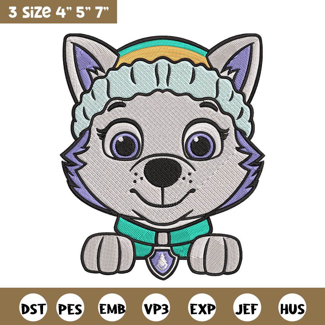 Everest Dog Embroidery Design, Paw Patrol Embroidery, Embroi | Inspire ...