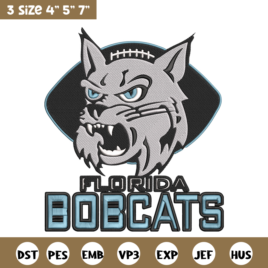 Florida Bobcats logo embroidery design, NCAA embroidery, Spo | Inspire ...