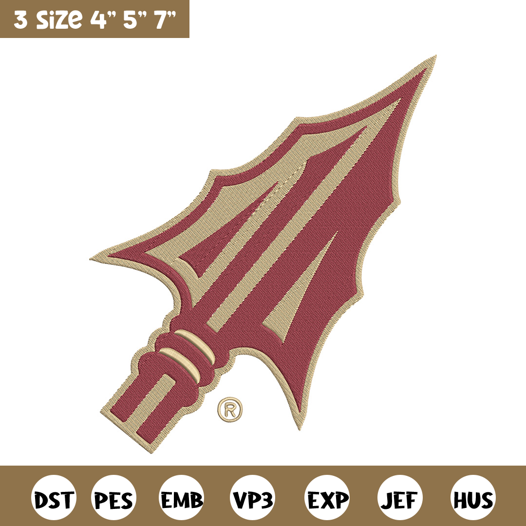 Florida State logo embroidery design, Sport embroidery, logo | Inspire ...