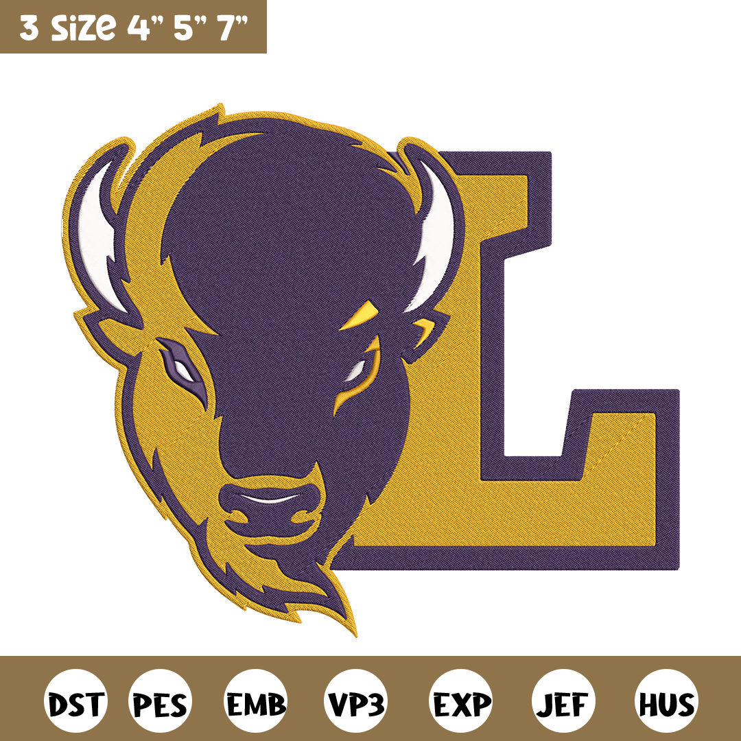 Lipscomb Bisons logo embroidery design,NCAA embroidery,Embro | Inspire ...