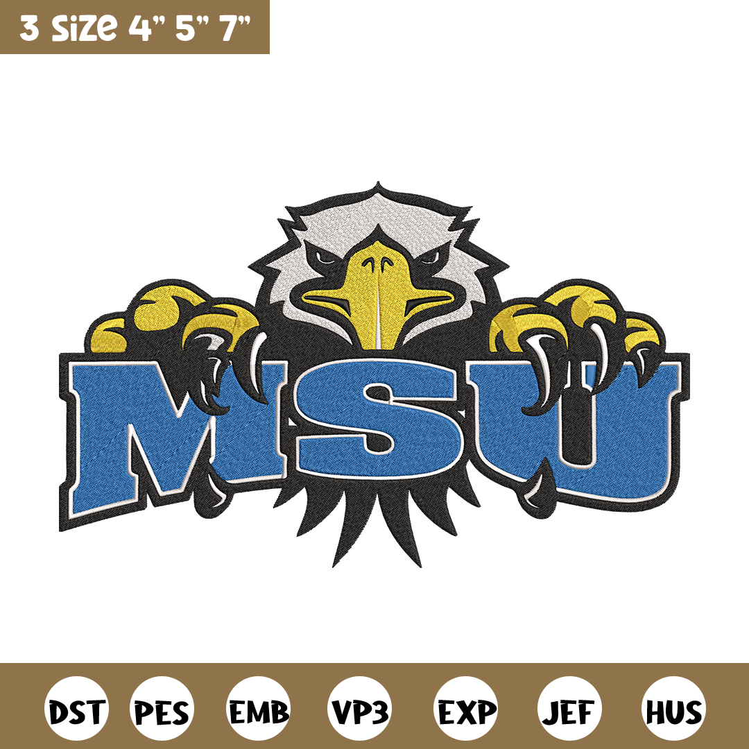 Morehead State logo embroidery design,NCAA embroidery,Sport | Inspire ...