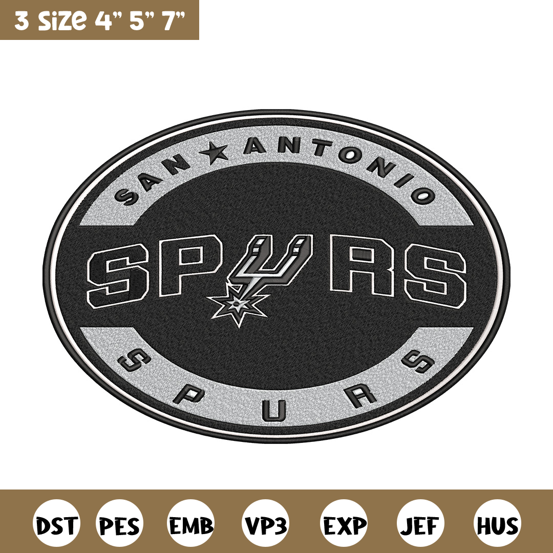 San Antonio Spurs logo embroidery design, NBA embroidery, Em | Inspire ...