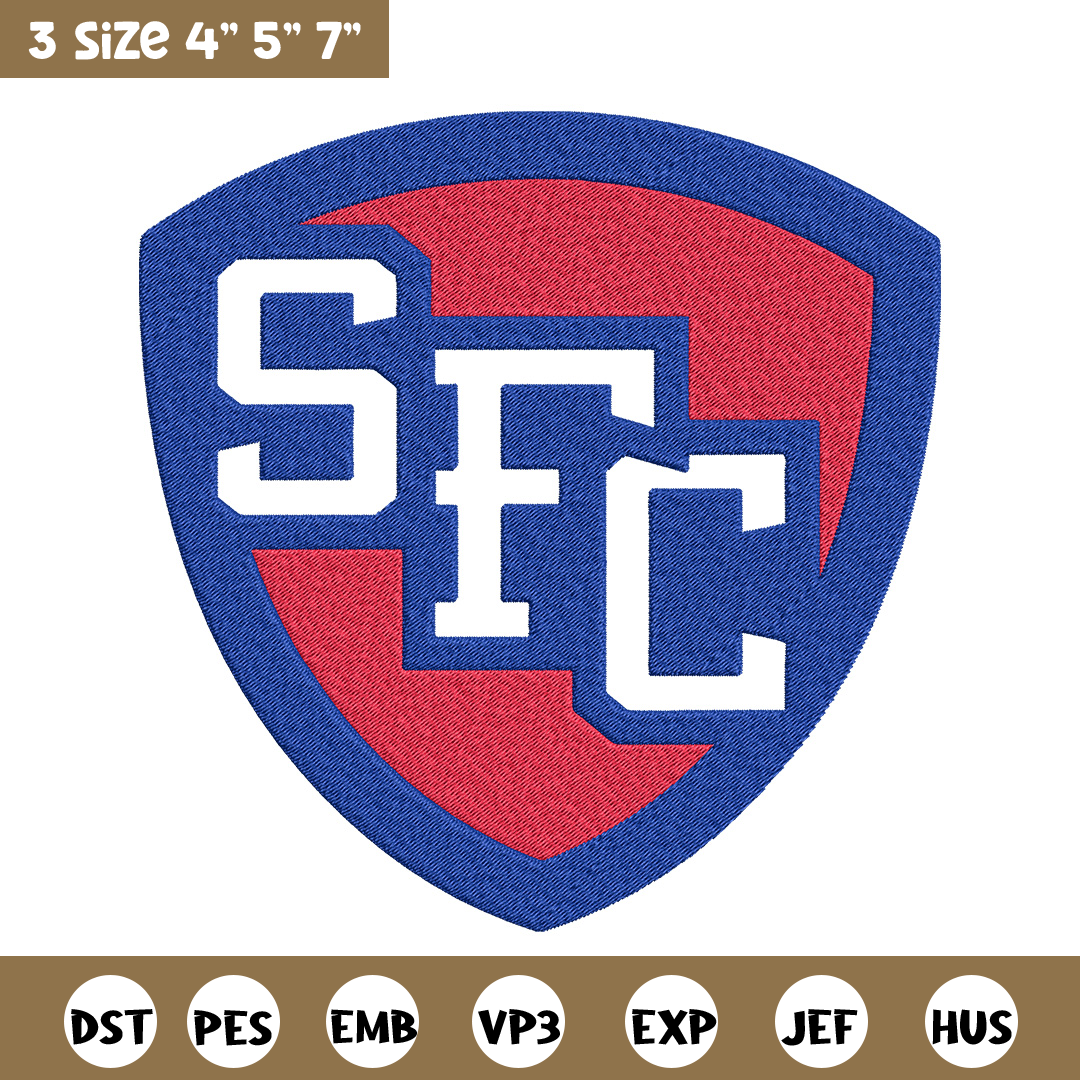 St. Francis College logo embroidery design,NCAA embroidery,E | Inspire ...