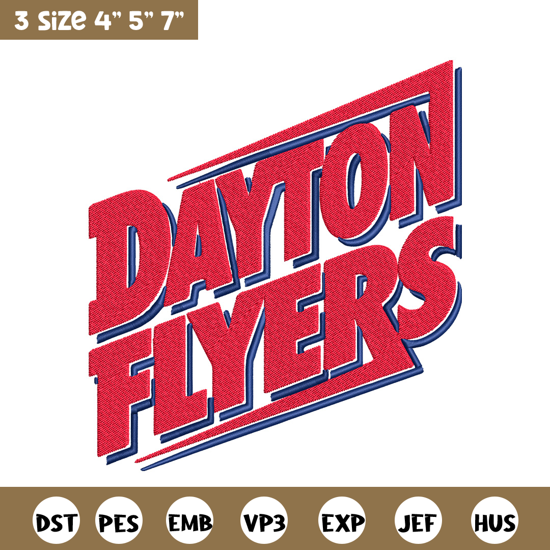 University of Dayton logo embroidery design, NCAA embroidery | Inspire ...