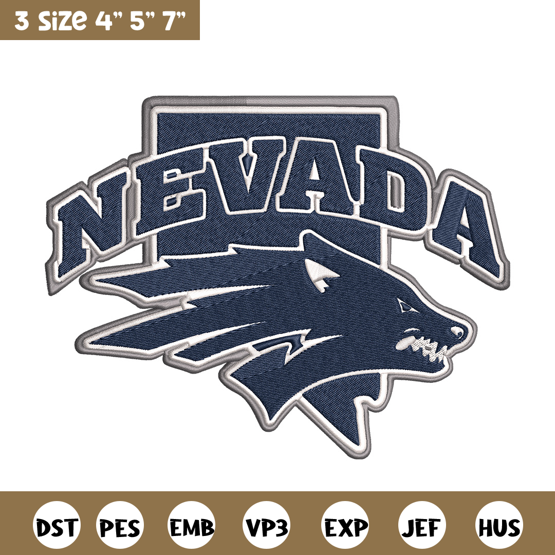 University of Nevada logo embroidery design, NCAA embroidery | Inspire ...
