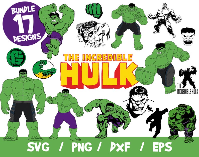 Hulk vectors svg marvel cricut cutting bundle vinyl clipart - Inspire ...