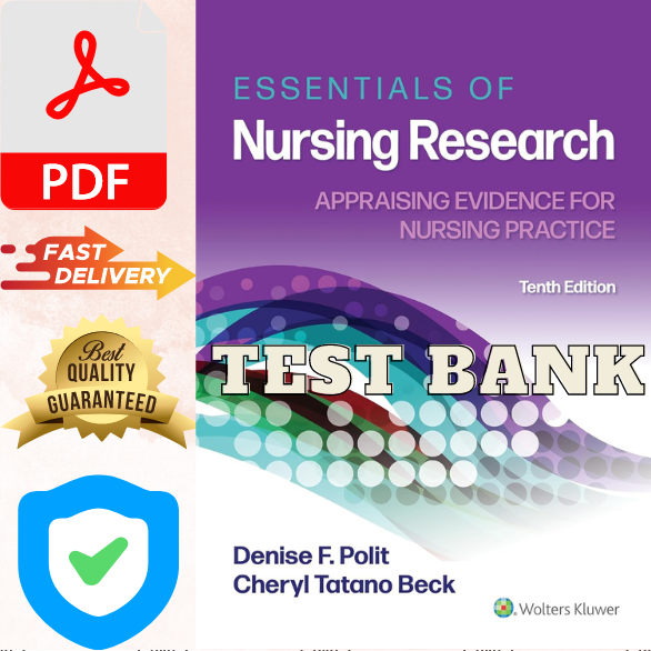 TEST BANK Essentials of Nursing Research Appraising Evidence - Inspire ...