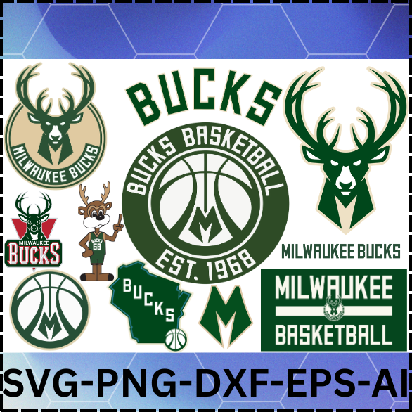 Milwaukee Bucks Bundle SVG, Milwaukee Bucks SVG, NBA Bundle | Inspire ...