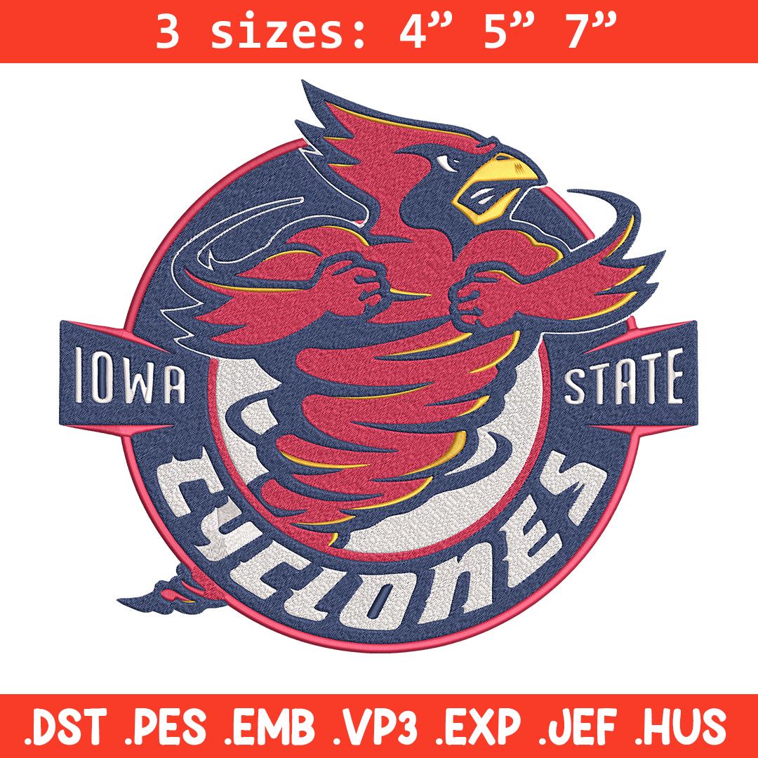 Iowa State logo embroidery design, Sport embroidery, logo sp | Inspire ...