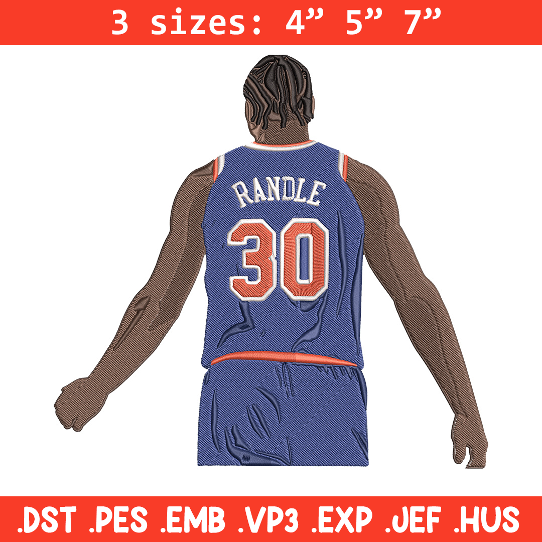 Julius Randle embroidery design, NBA embroidery,Sport embroi | Inspire ...