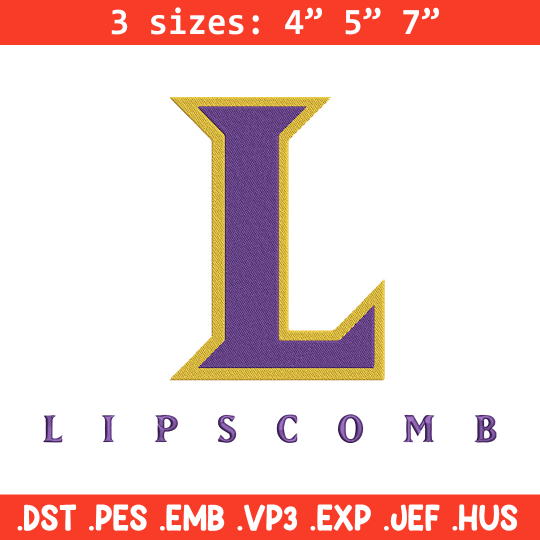 Lipscomb Bisons logo embroidery design,NCAA embroidery,Embro - Inspire ...