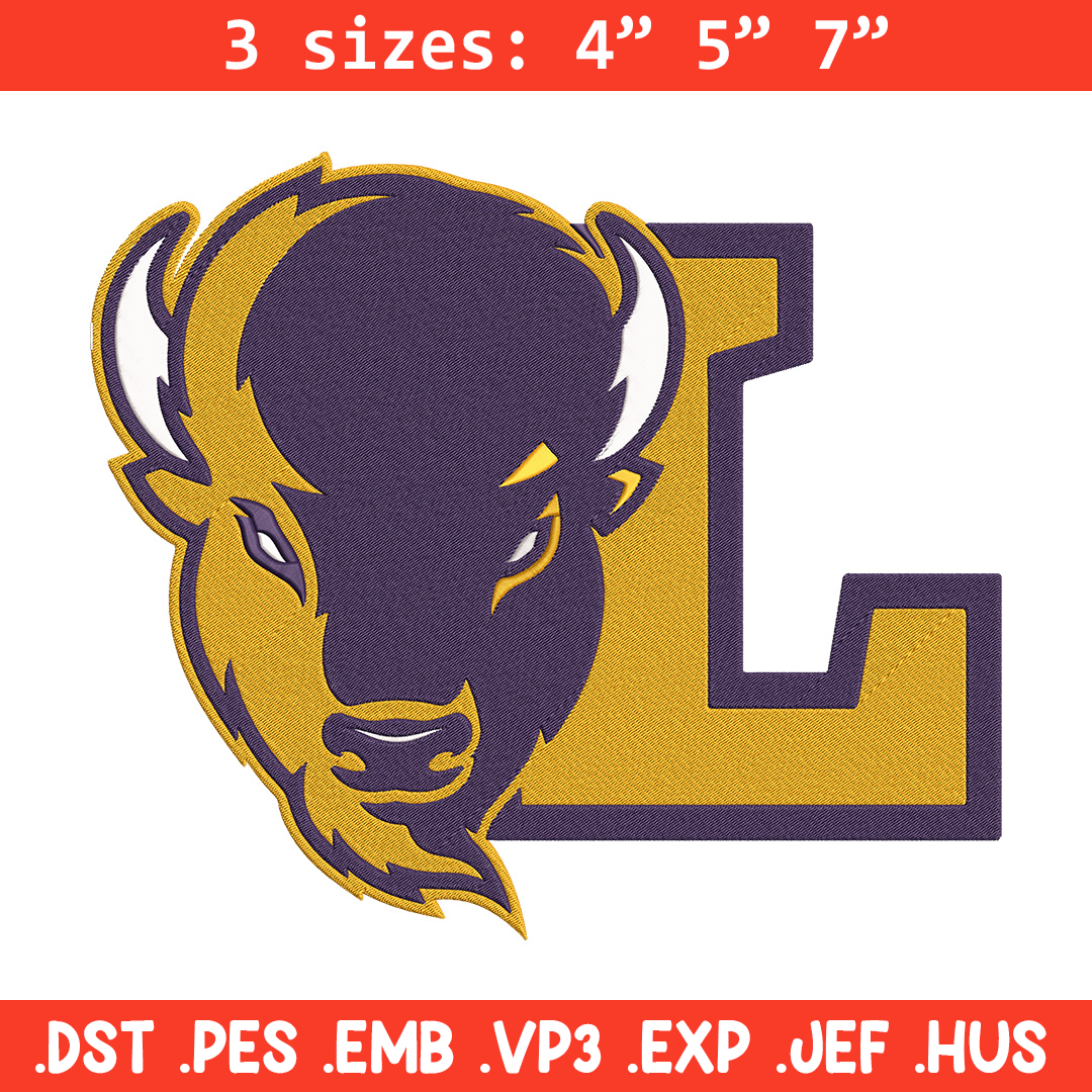 Lipscomb Bisons logo embroidery design,NCAA embroidery,Embro | Inspire ...