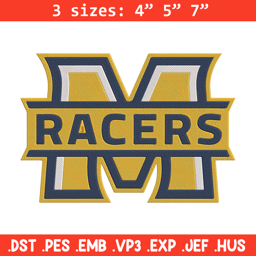 Murray State logo embroidery design, NCAA embroidery,Sport e | Inspire ...