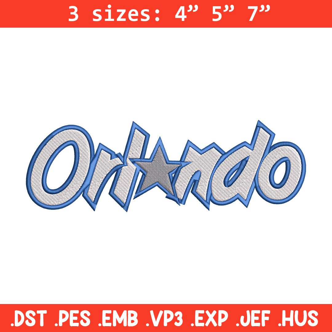 Orlando Magic logo embroidery design, NBA embroidery,Sport e - Inspire ...