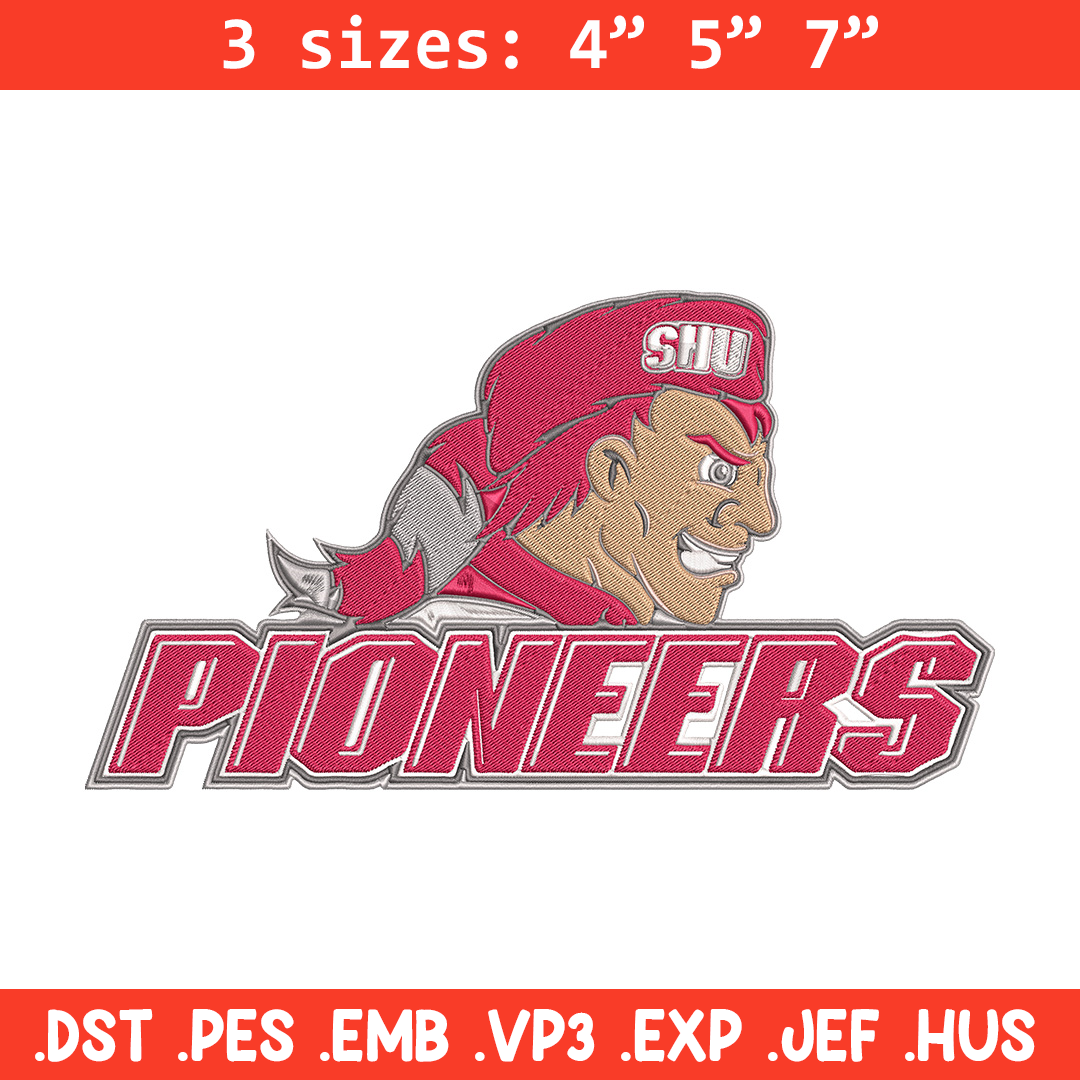 Pioneers Logo embroidery design, NCAA embroidery,Sport embro | Inspire ...