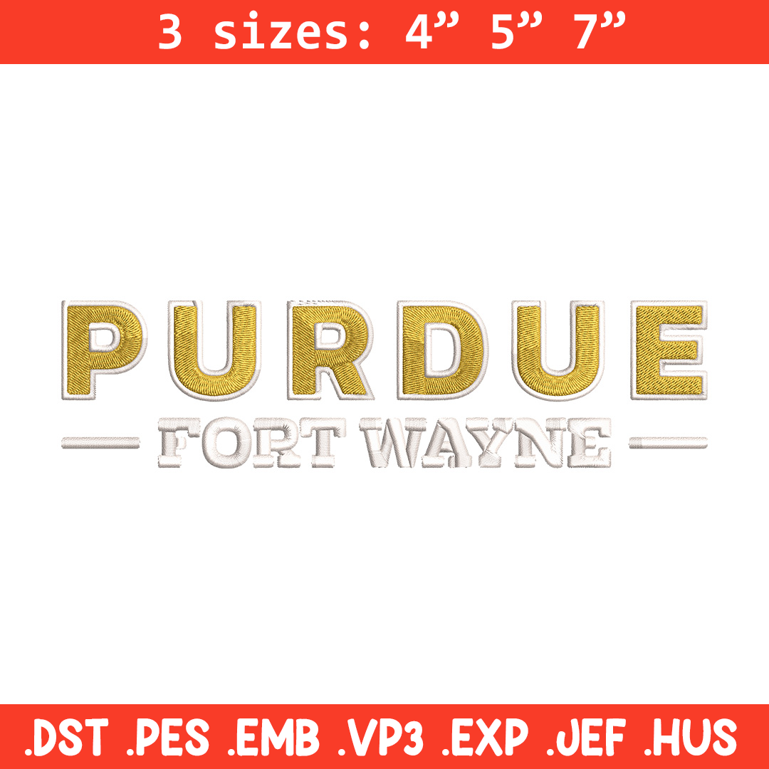 Purdue University logo embroidery design, NCAA embroidery, E | Inspire ...