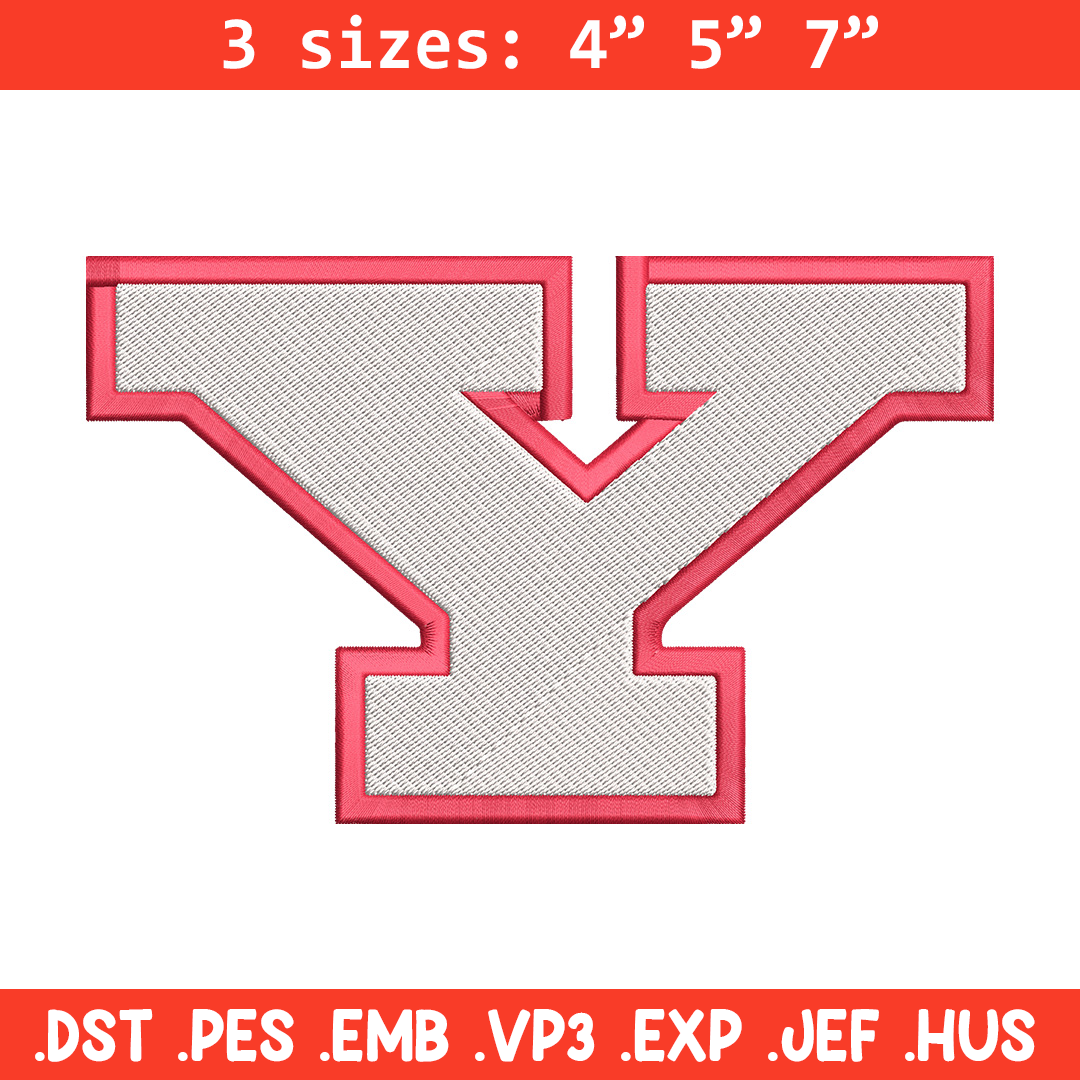 Youngstown State logo embroidery design,NCAA embroidery,Spor - Inspire ...