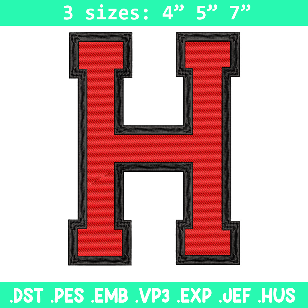 Harvard University logo embroidery design, Sport embroidery, - Inspire ...