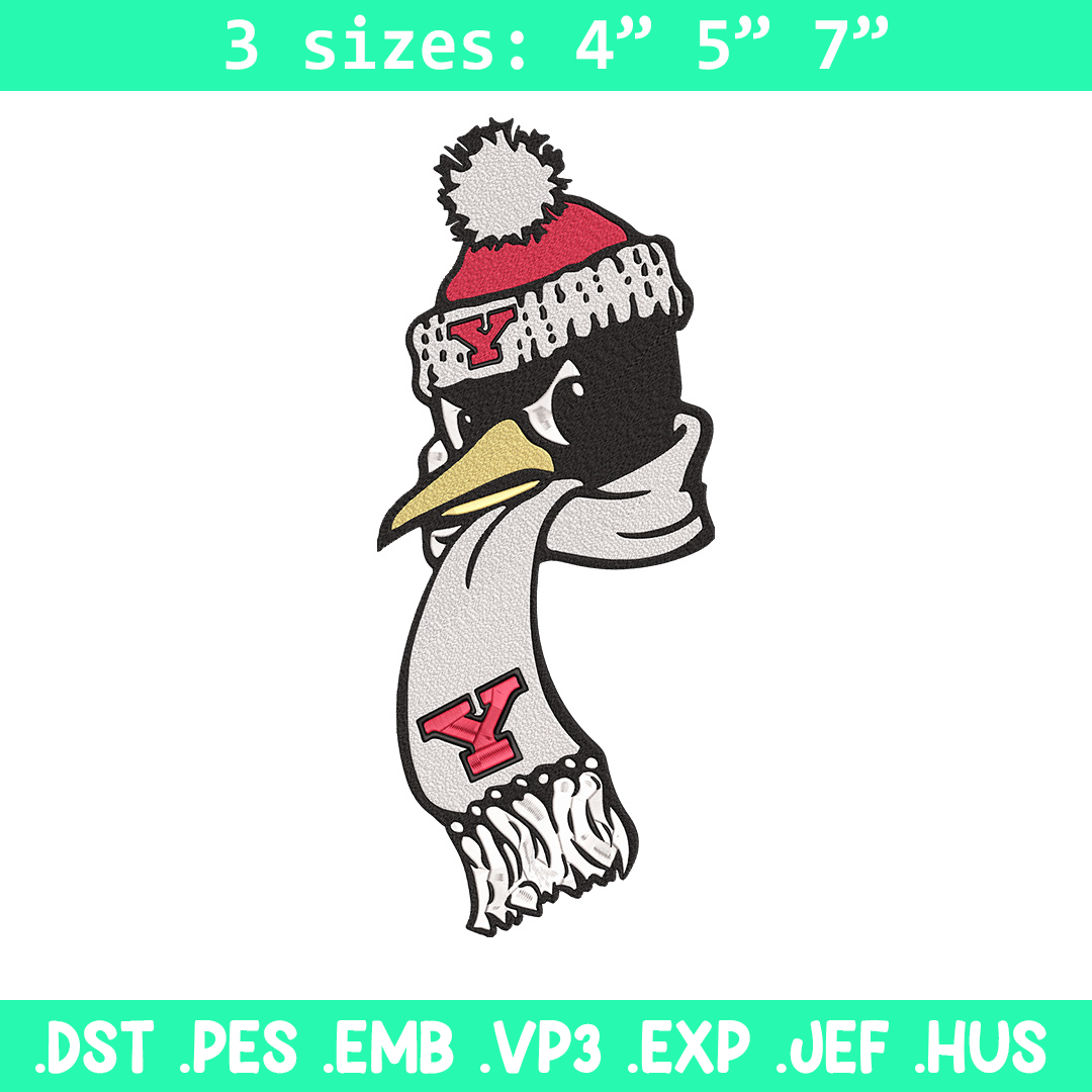 Youngstown State mascot embroidery design, NCAA embroidery,S - Inspire ...