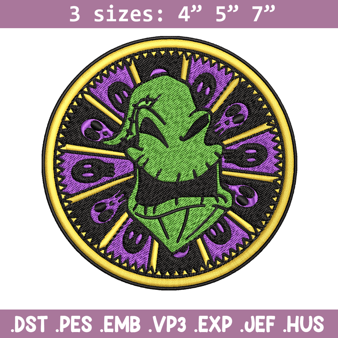 Oogie Boogie Logo Embroidery design, Oogie Boogie Logo Embro | Inspire ...