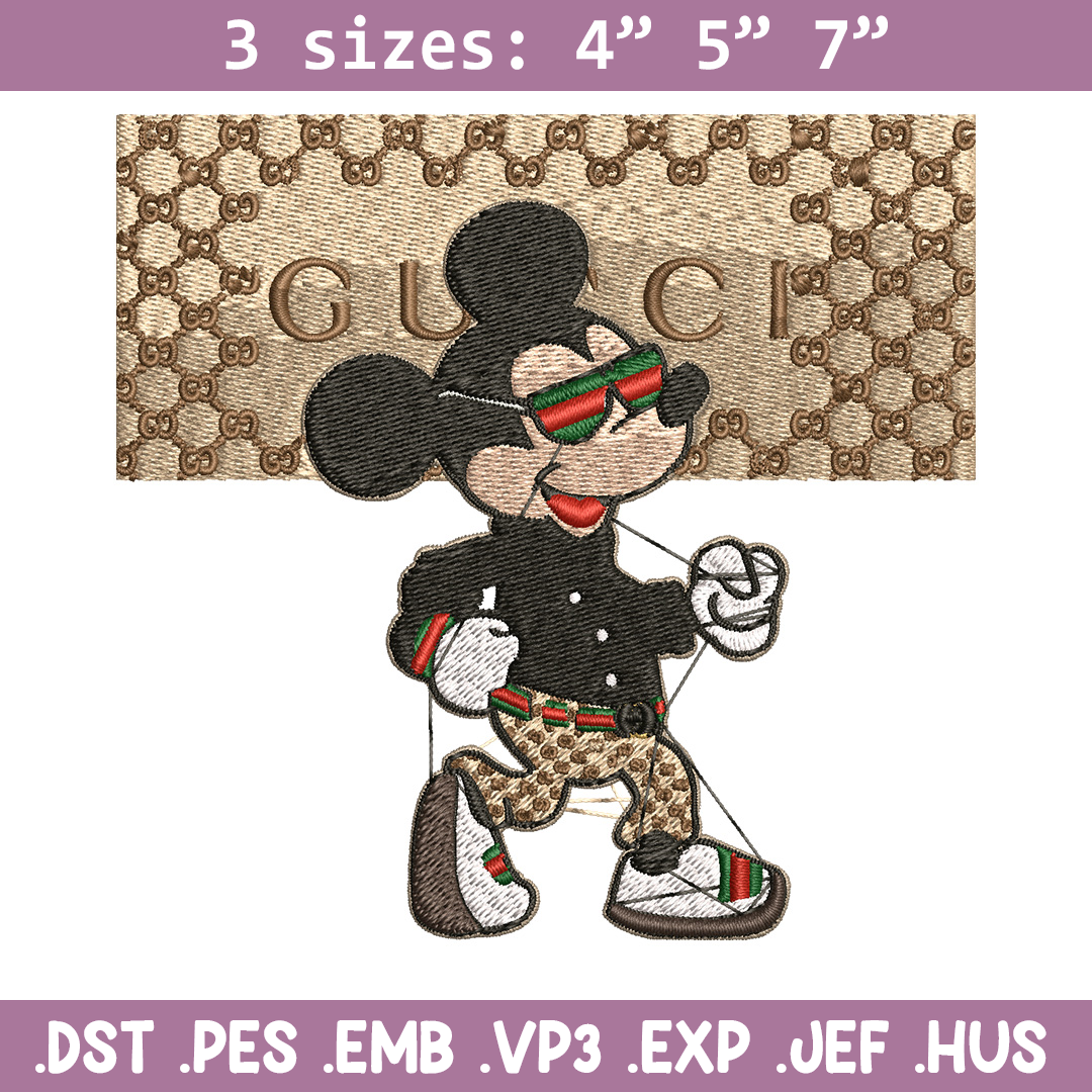 Mickey gucci Embroidery Design, Gucci Embroidery, Embroidery | Inspire ...