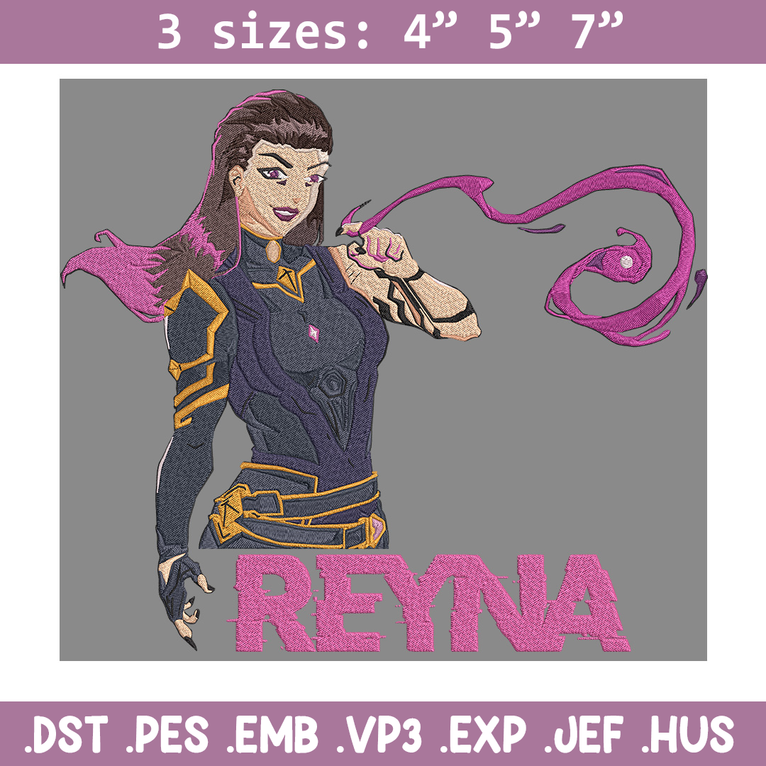 Reyna poster Embroidery Design, Valorant Embroidery, Embroid | Inspire ...