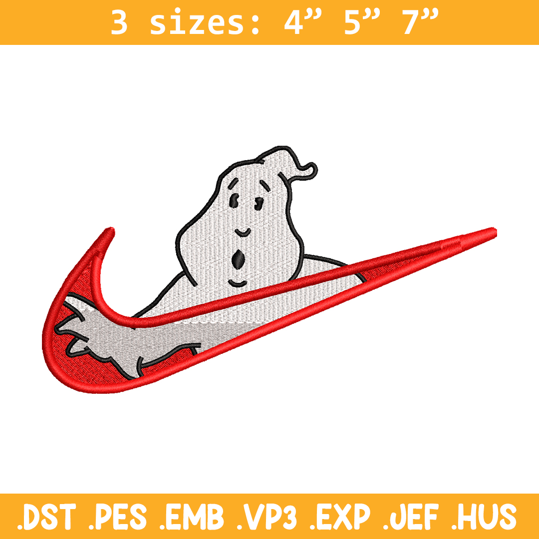Casafantasmas nike embroidery design, Ghostbusters embroider - Inspire ...