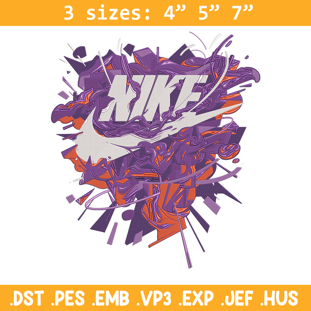 Nike logo Embroidery Design, Logo Embroidery, Embroidery Fil | Inspire ...