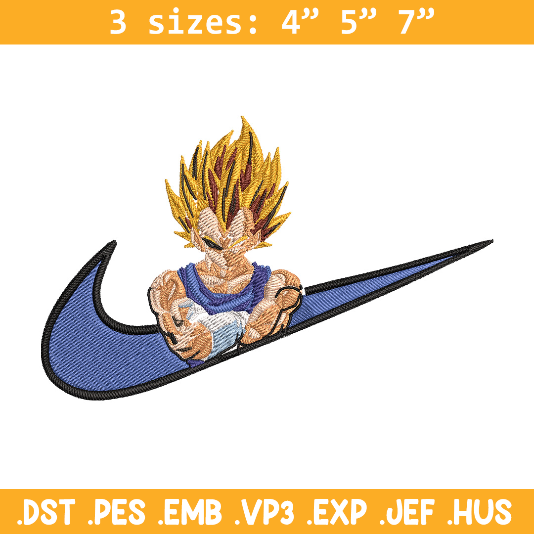 Vegeta ssj Embroidery Design, Dragonball Embroidery, Embroid - Inspire ...