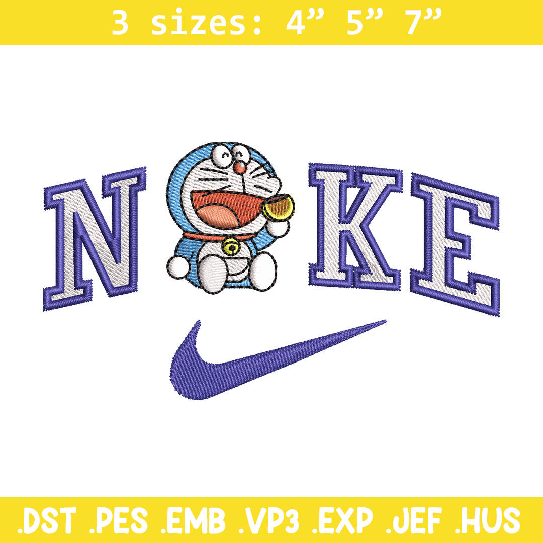 Nike doraemon embroidery design, Doraemon embroidery, Emb de | Inspire ...