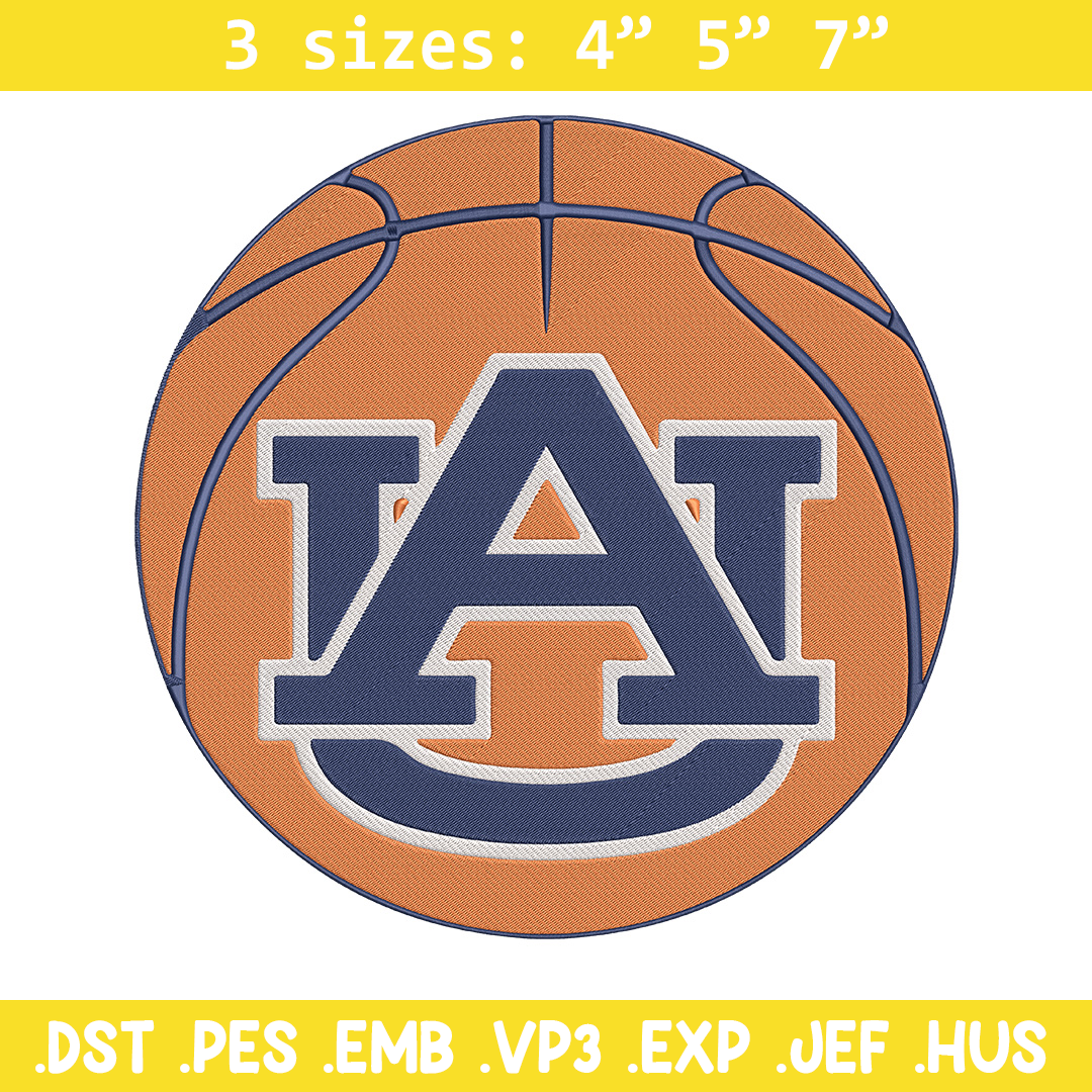 Auburn University logo embroidery design, NCAA embroidery, S - Inspire ...