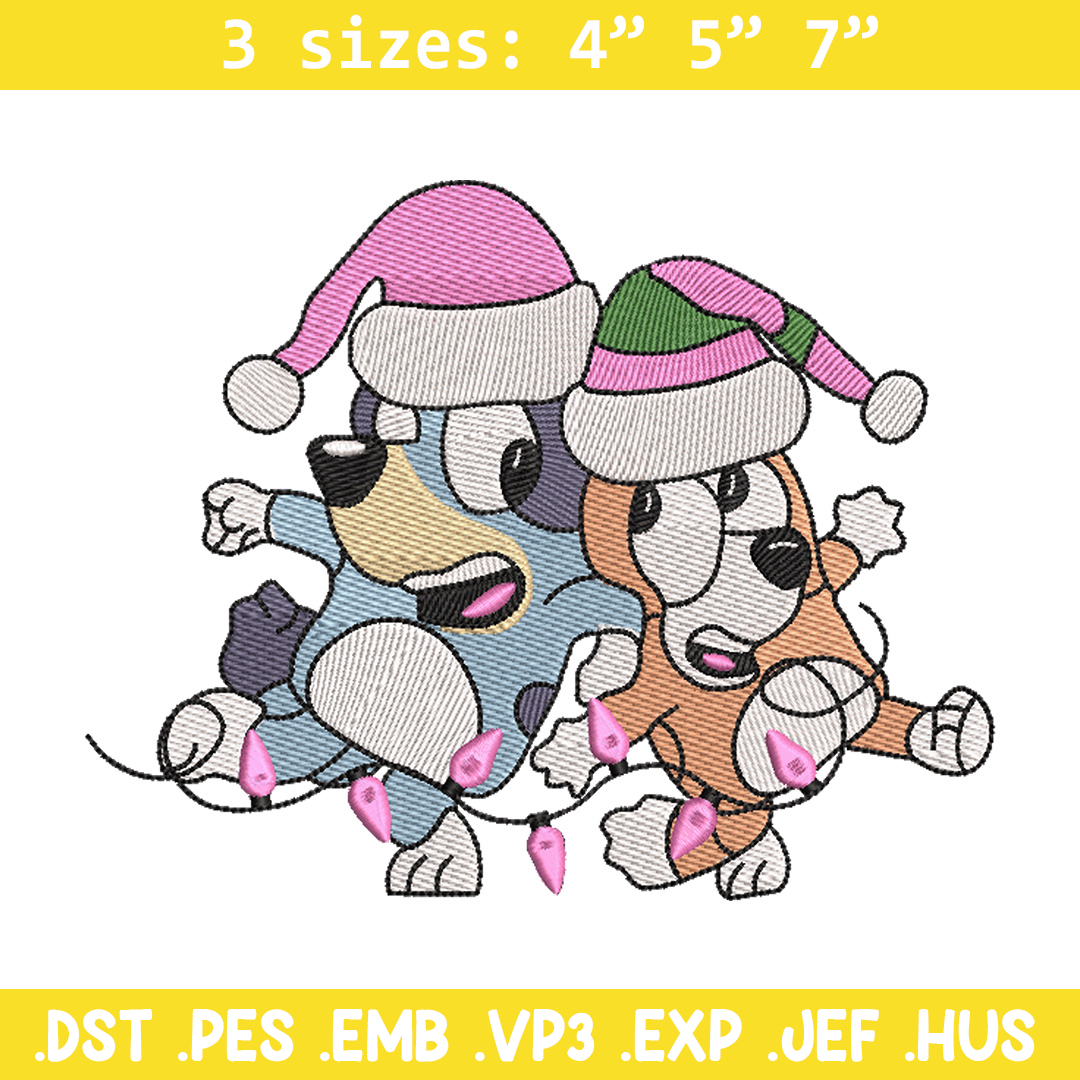 Bluey bingo embroidery design, Bluey embroidery, Chrismas de | Inspire ...