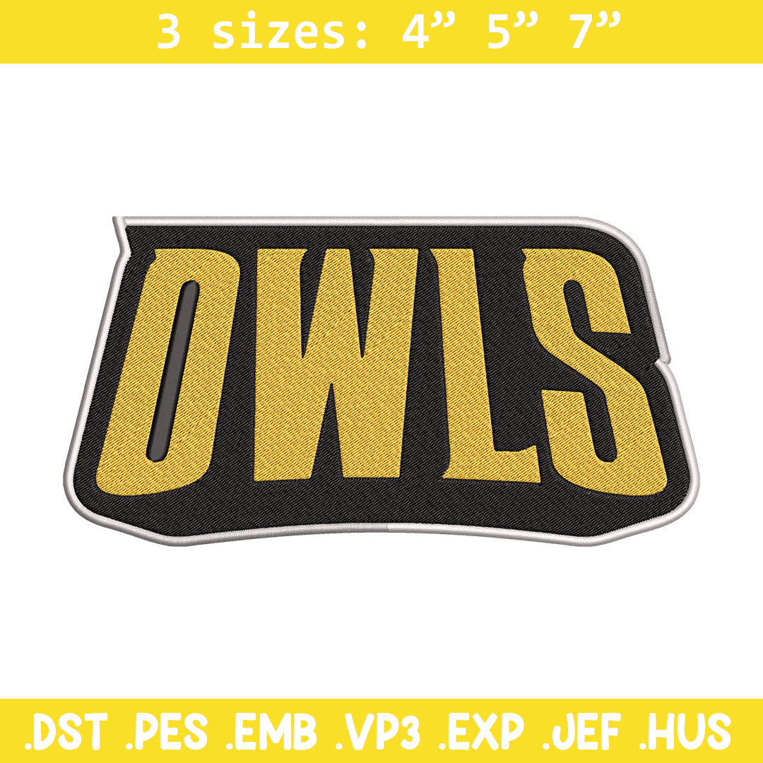 Kennesaw State Owls logo embroidery design, NCAA embroidery, | Inspire ...