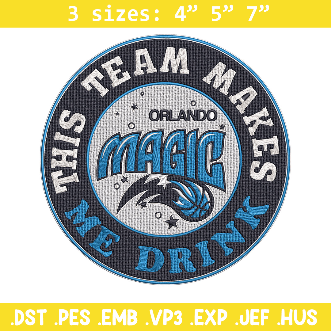 Orlando Magic design logo embroidery design, NBA embroidery, | Inspire ...